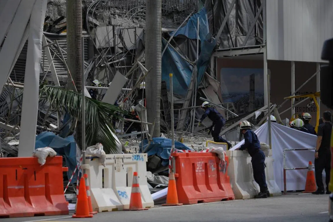 Tanjong Pagar structure collapse: Worker found dead at demolition site ...