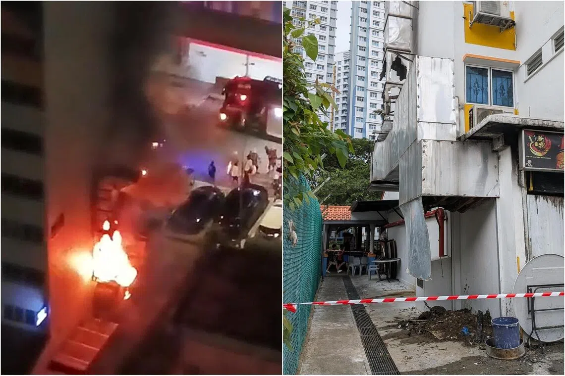Fire breaks out at Boon Keng coffee shop; about 100 people evacuated ...