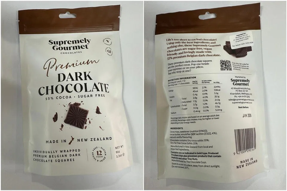 Dark chocolate imported by Redmart recalled for undeclared milk ...