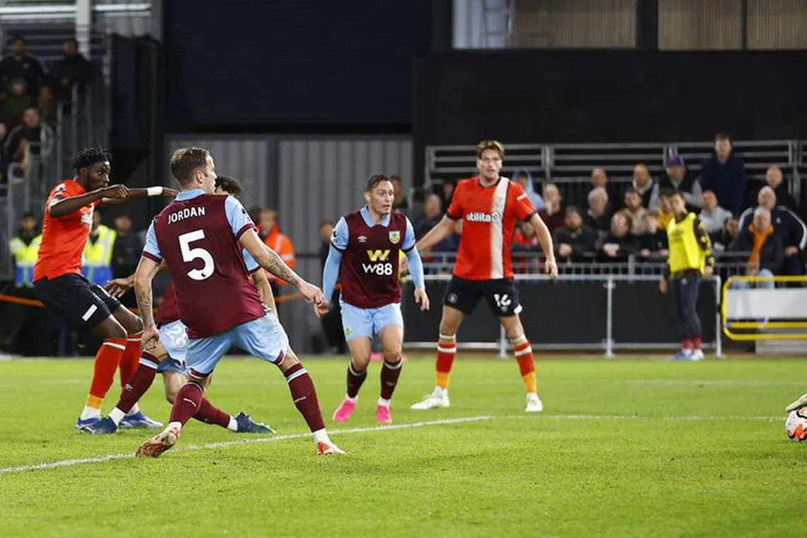 Burnley beat Luton 2-1 for first league win of the season | The Straits ...