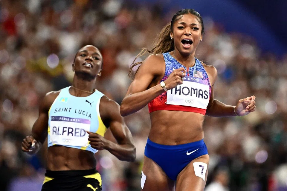 Dominant Gabby Thomas beats Julien Alfred to Olympic 200m gold | The ...