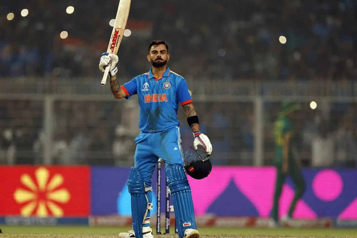 Kohli equals Tendulkar's milestone with ton, India make 326-5 against ...