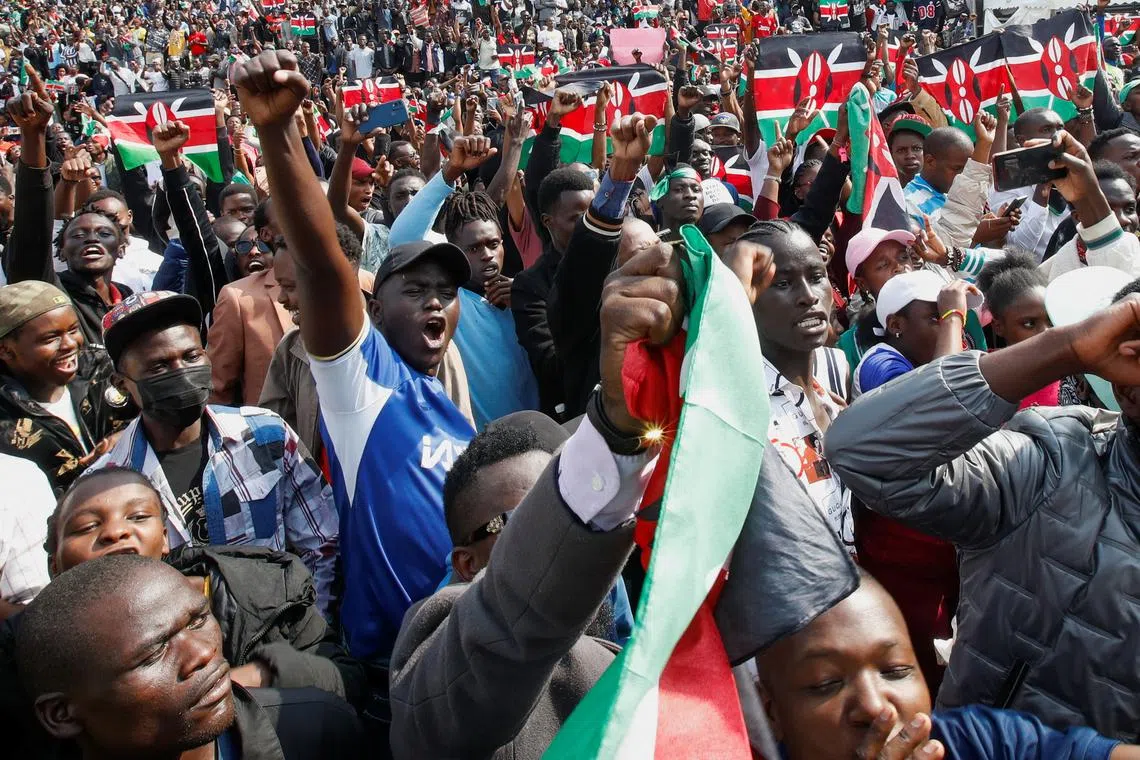 Kenyans hold concert to remember those killed in protests | The Straits ...