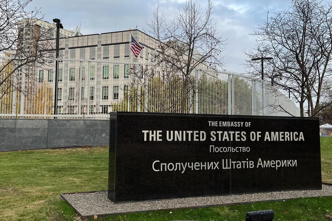 US says its embassy in Kyiv remains open | The Straits Times