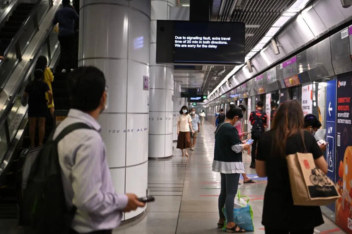 2½ hour train disruption on North East Line due to signalling fault ...