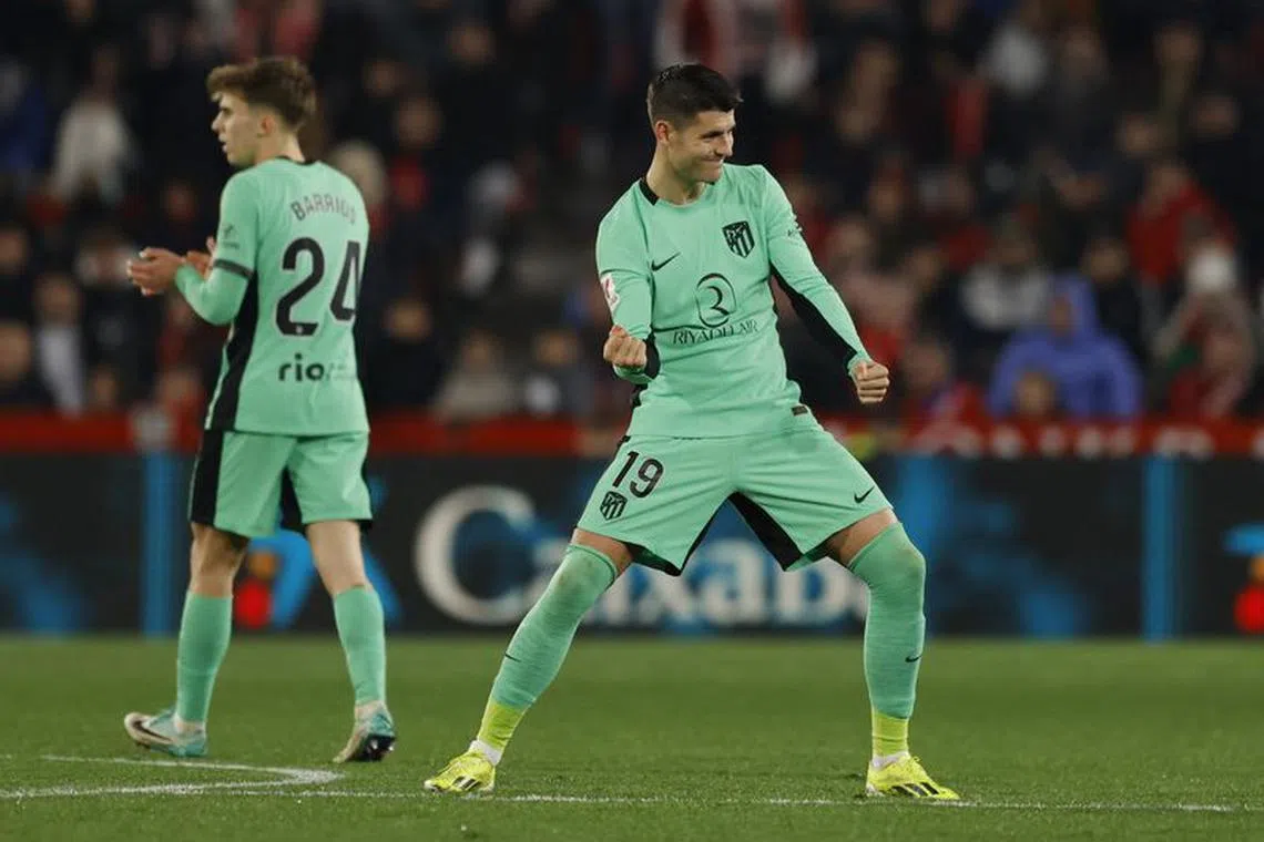 Morata header giver Atletico Madrid win at Granada | The Straits Times