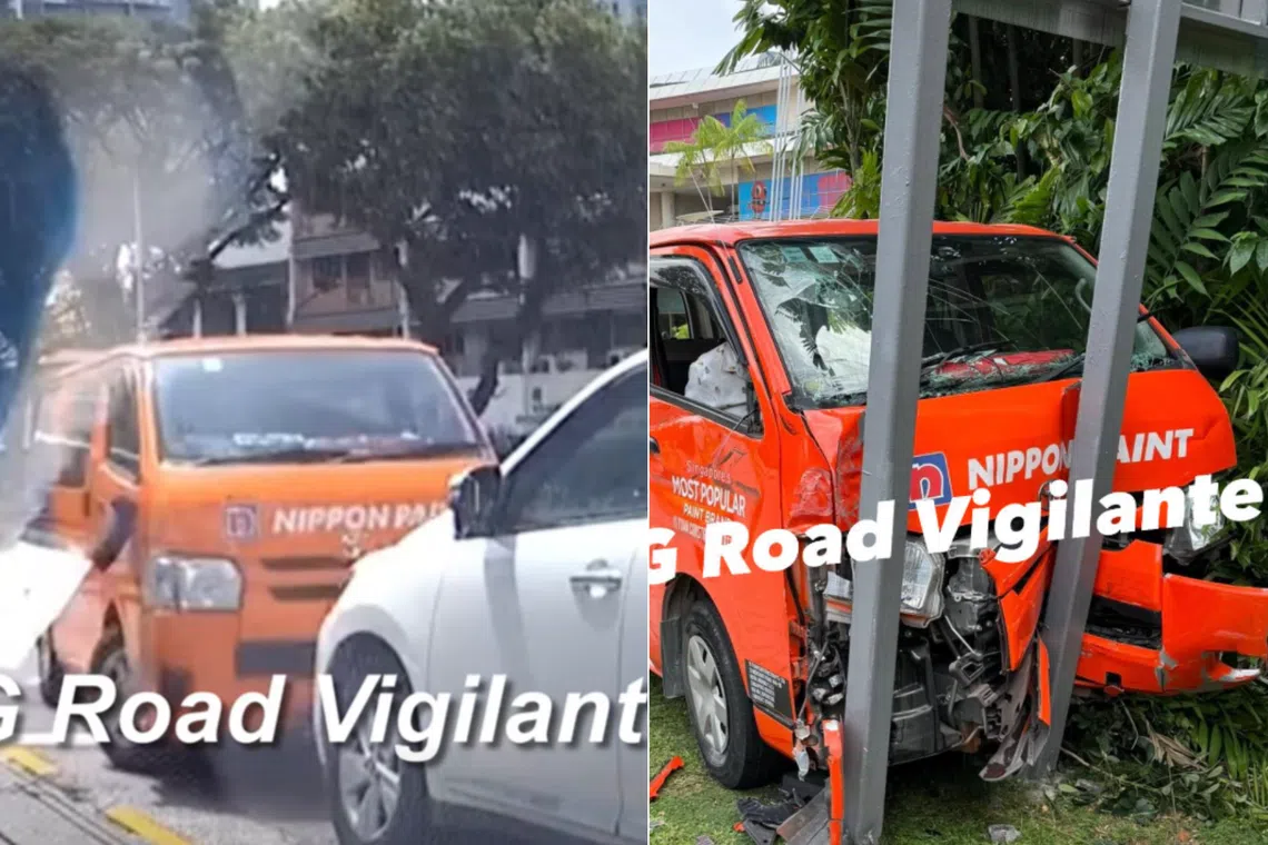 Man linked to hit-and-run accidents in Kallang area involving van and 8 ...