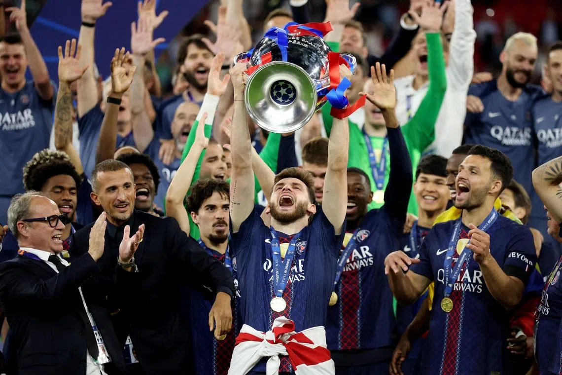 Kvaratskhelia named Champions League's best player, five from PSG in ...
