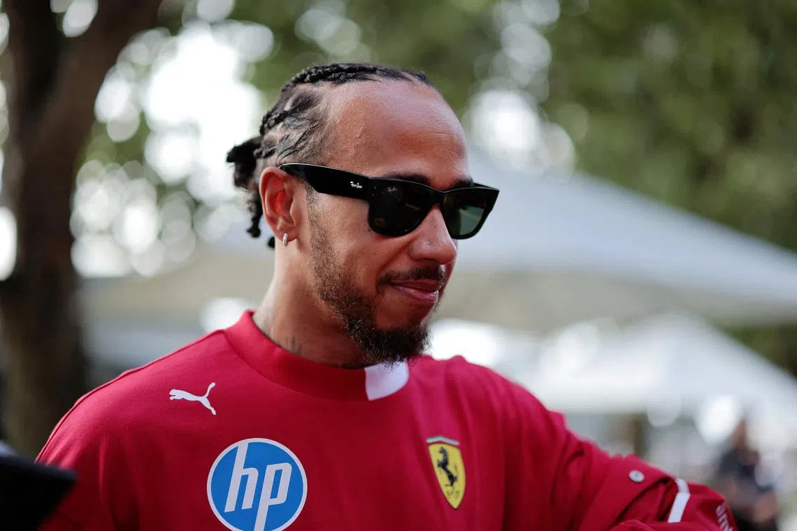 Hamilton says he has no issues with Ferrari race engineer | The Straits ...