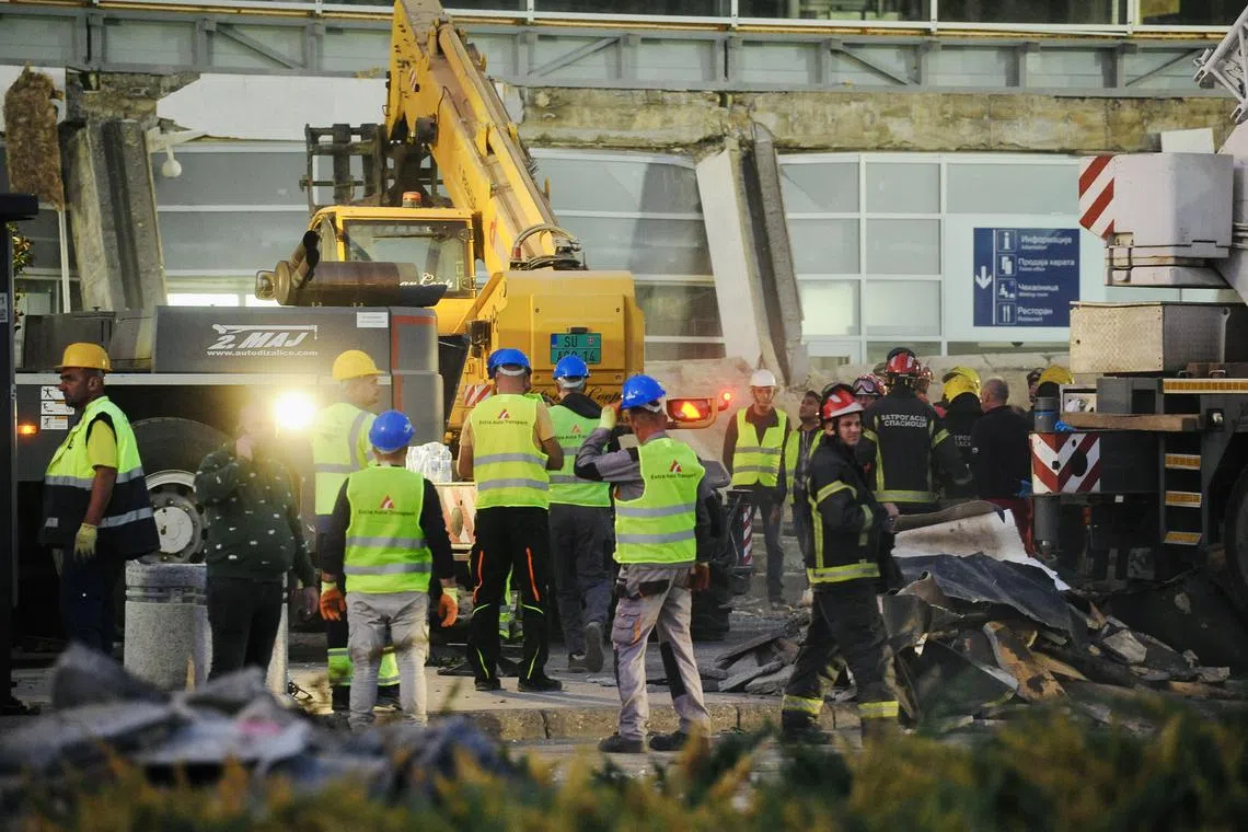 Death toll rises to 14 in Serbia train station roof collapse | The ...