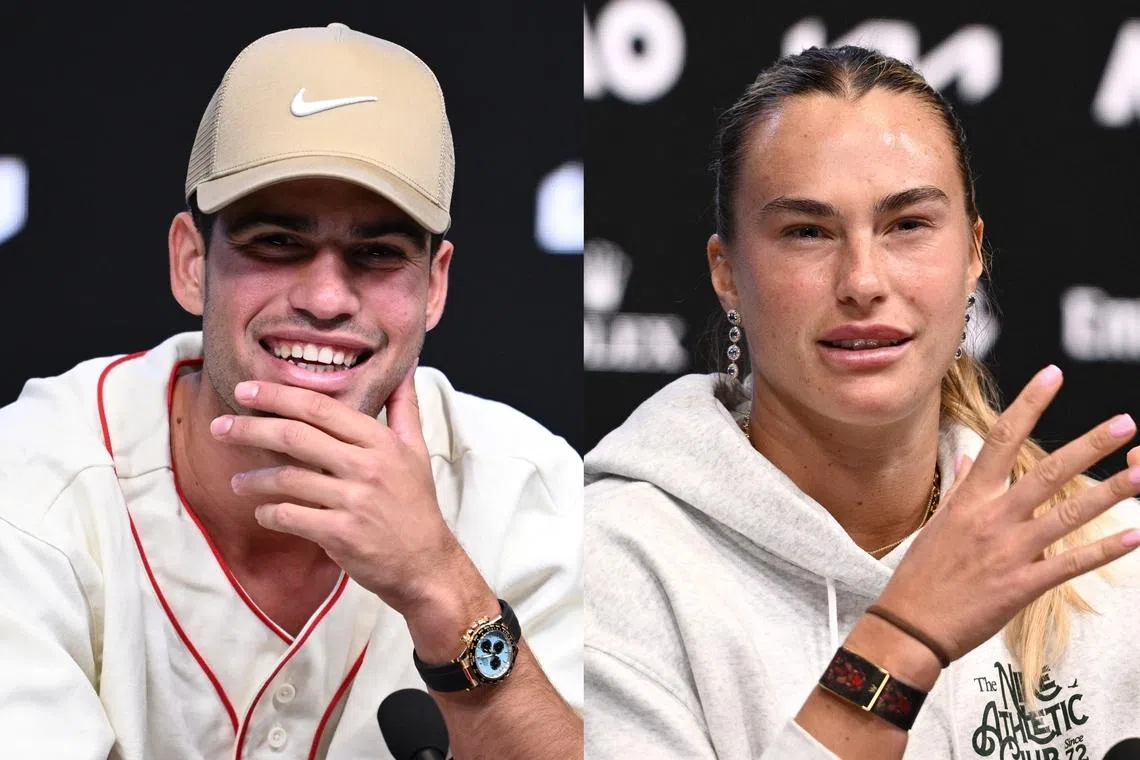 Top-ranked Carlos Alcaraz, Aryna Sabalenka headline Australian Open day ...