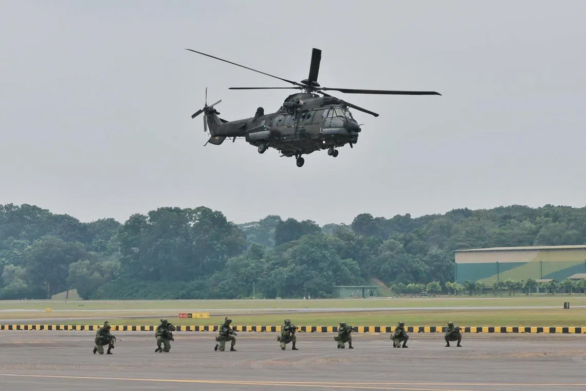 Jet scramble, troop deployment by helicopter on display at RSAF Open ...