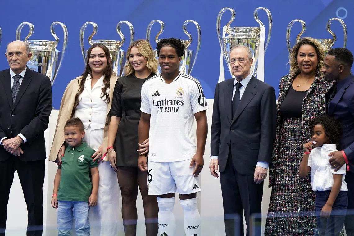 Brazil teenager Endrick joins Real Madrid | The Straits Times
