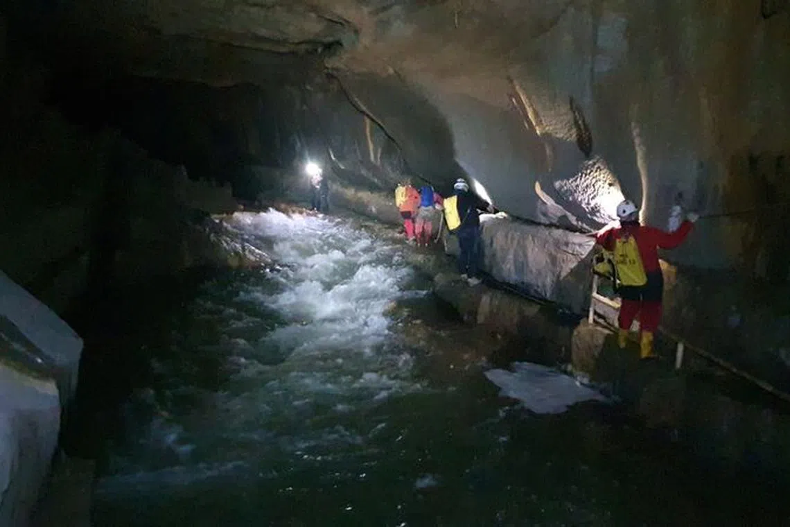 Rescue begins for five trapped deep inside flooded Slovenian cave | The ...