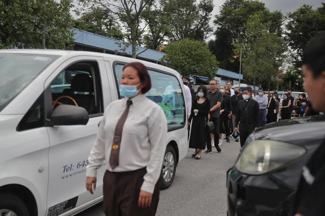 Family and friends bid farewell to NSF firefighter Edward Go at ...