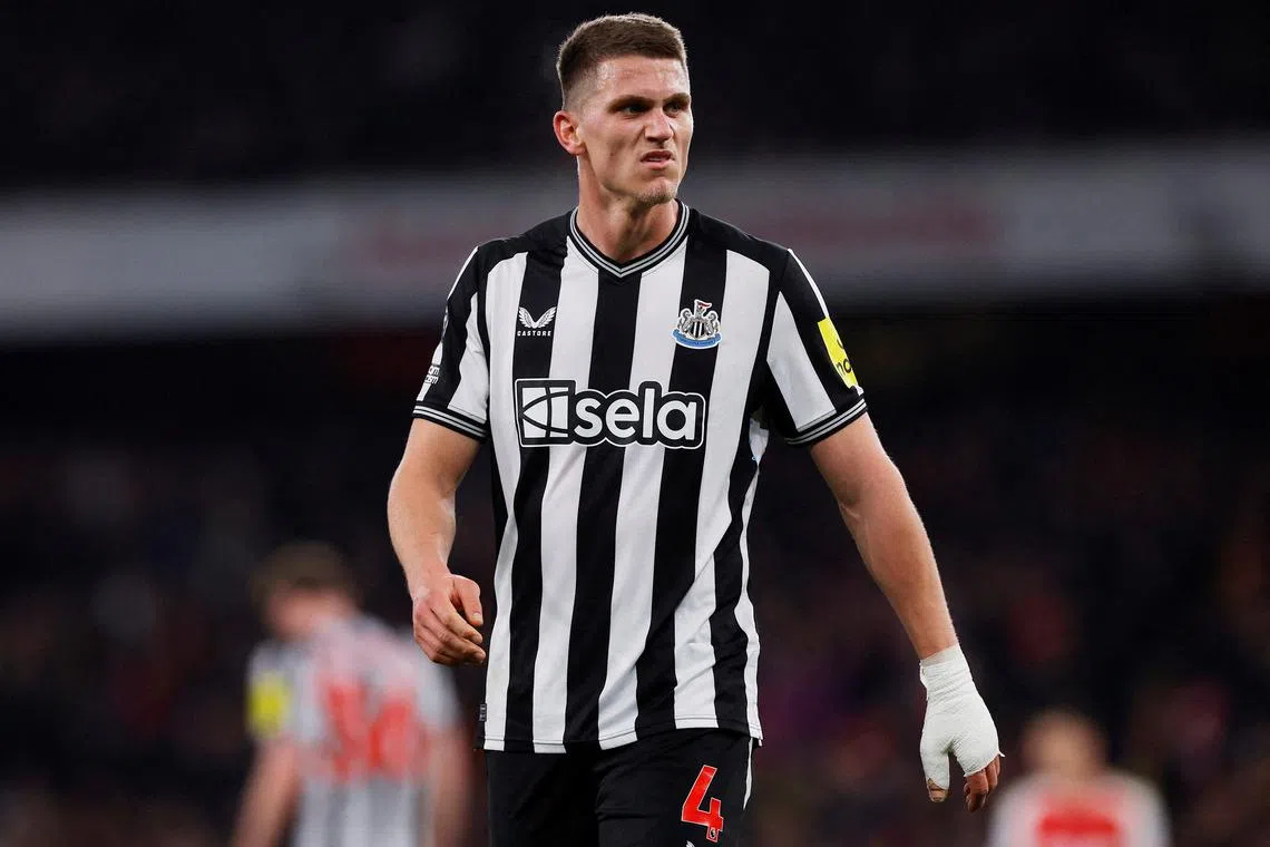 Newcastle dealt blow with defender Botman out for eight weeks | The ...