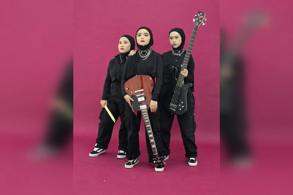 Heavy-metal hijabis from Indonesia set to smash stereotypes and rock ...