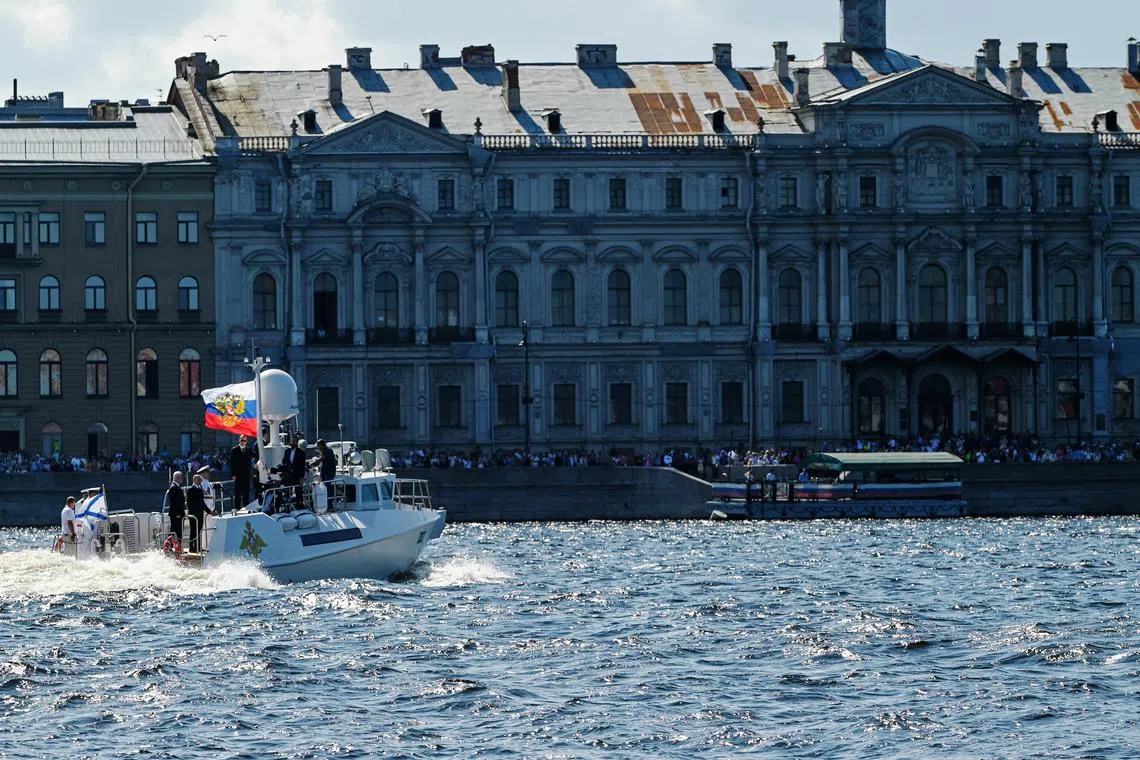 Russia suspected Ukrainian attack on Navy Day parade, state TV says ...