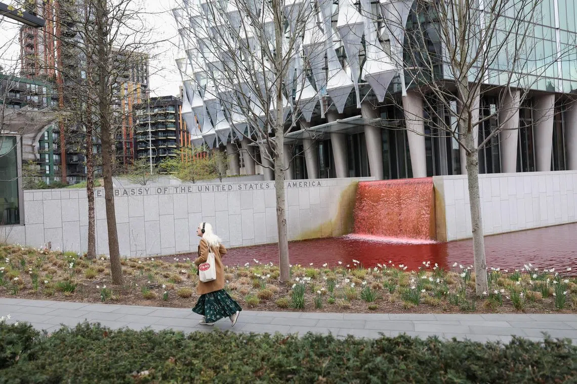 British police arrest Greenpeace UK head over red-dye protest at US ...