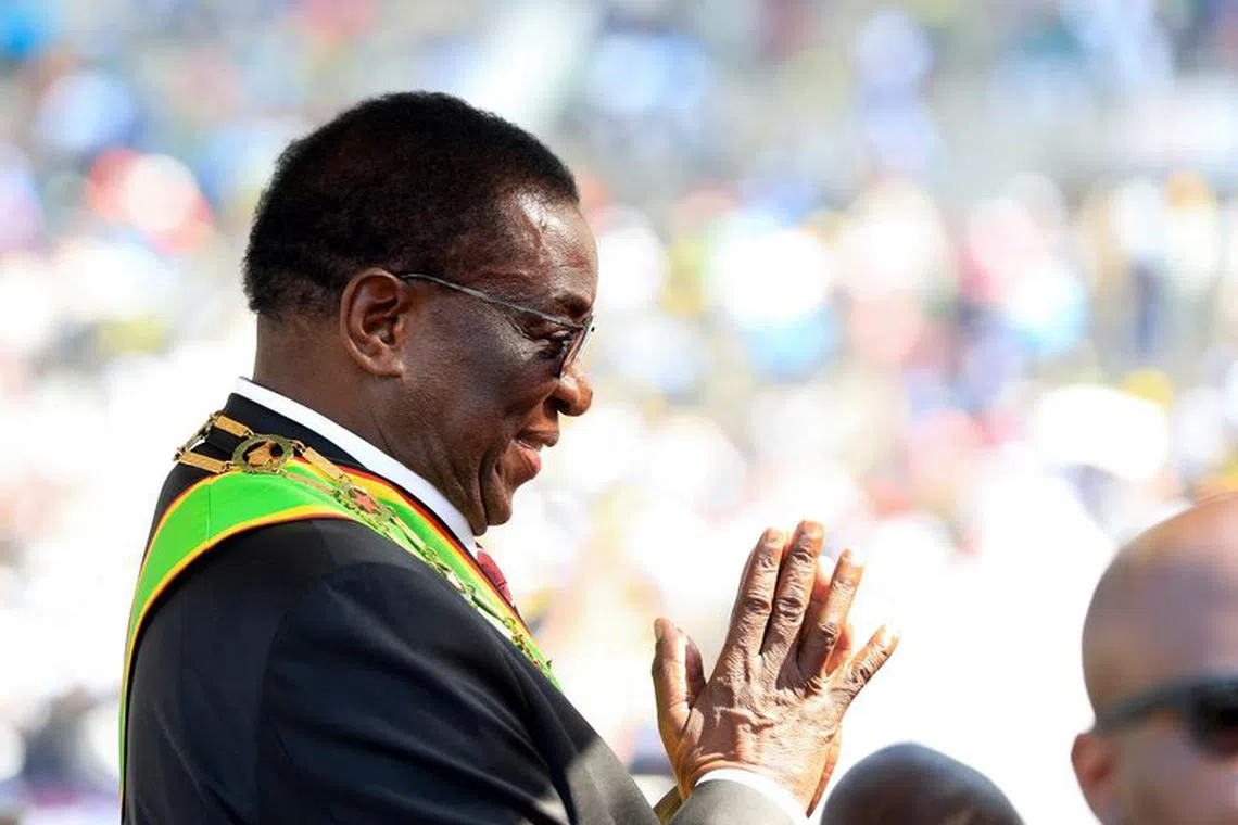 Zimbabwe's President Mnangagwa sworn in after disputed poll | The ...