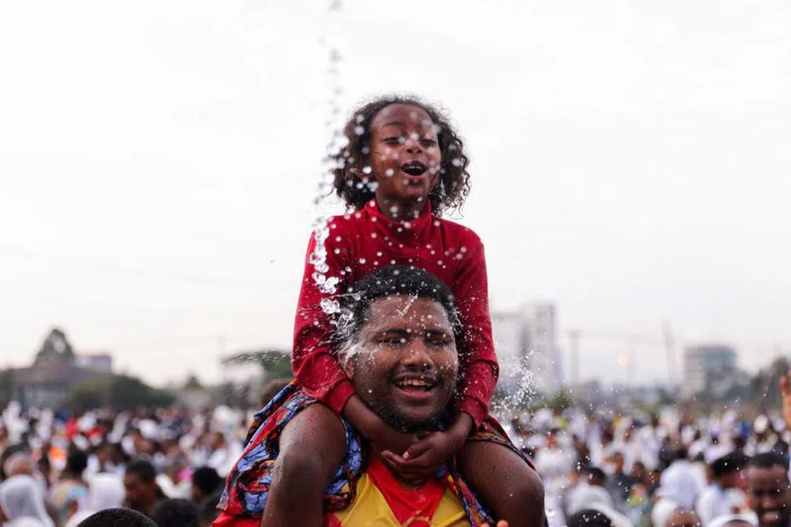 Ethiopians celebrate "Timket" festival that marks Jesus' baptism | The Straits Times