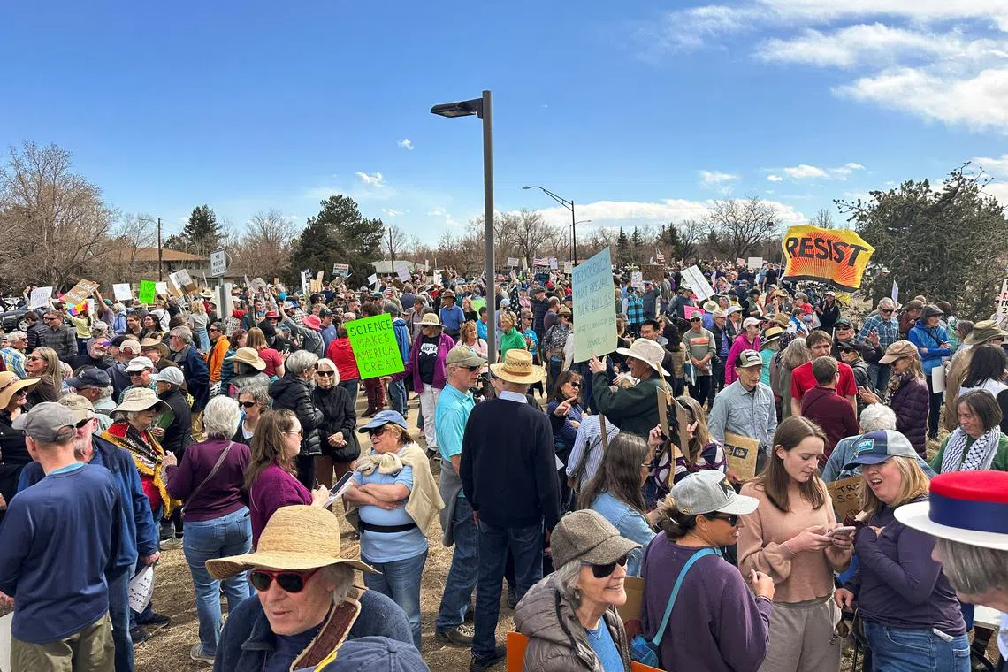 Over 1,000 protest NOAA scientist layoffs in Colorado | The Straits Times