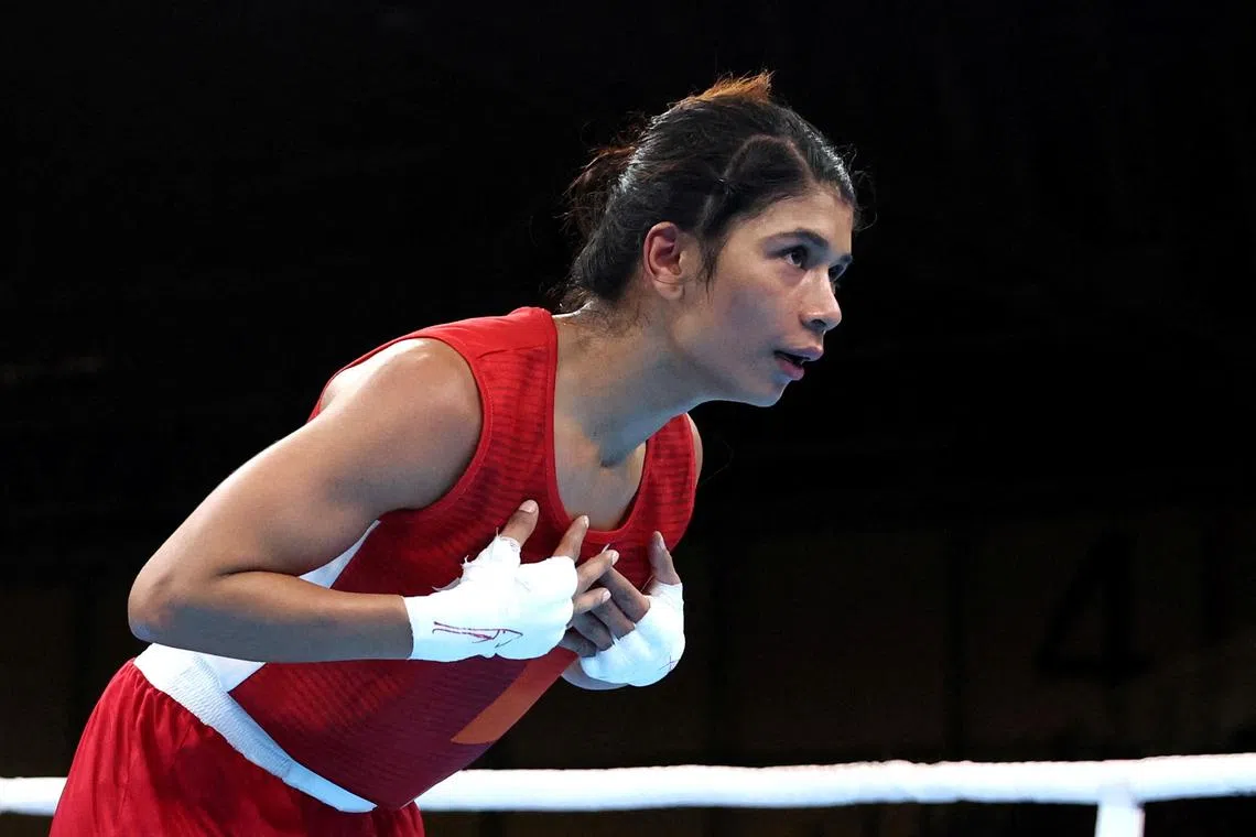 Boxing-Nervous is necessary for India's Zareen | The Straits Times