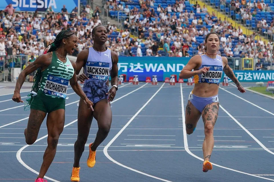 ‘Amazing race’ sees Sha’Carri Richardson outsprint Shericka Jackson in ...