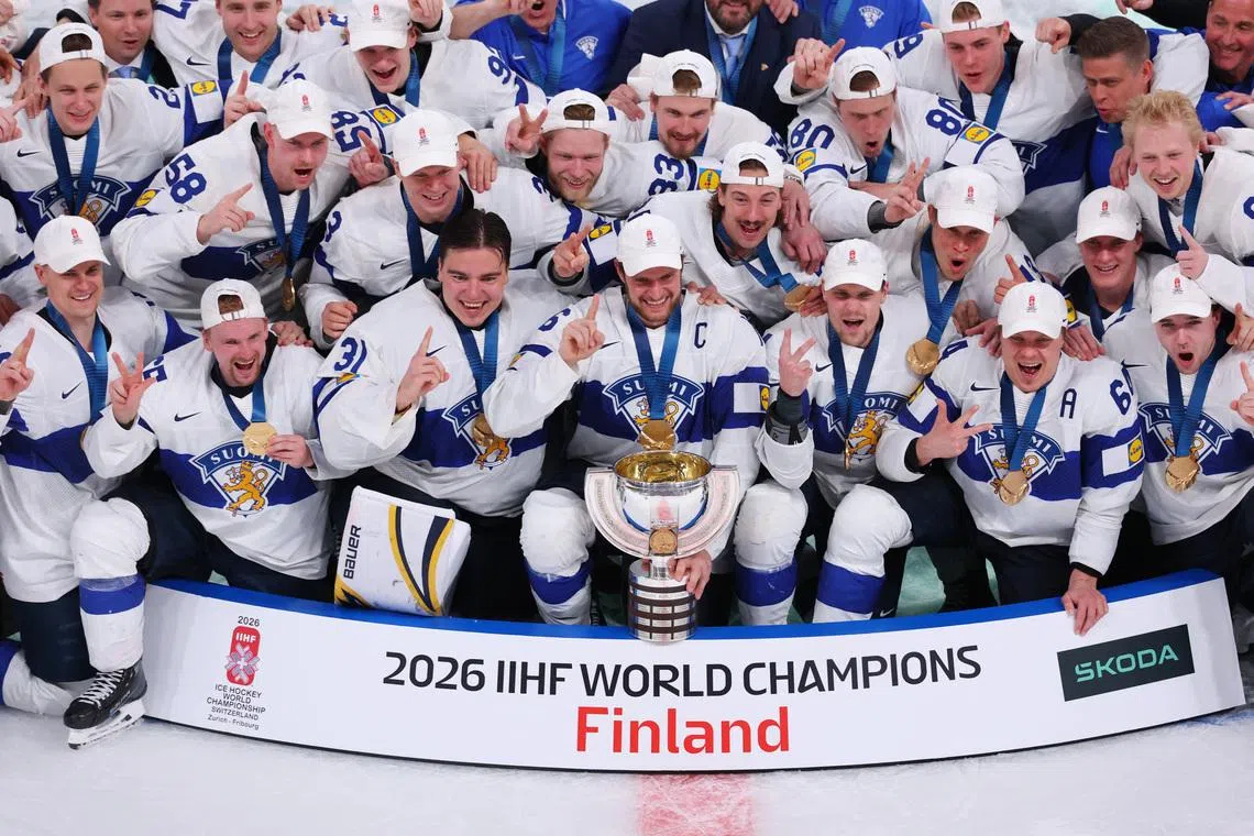 Ice hockey-Helenius is the hero as Finland beat Swiss in world final ...