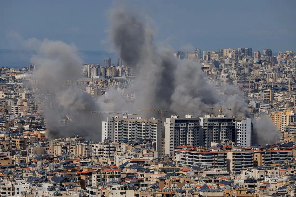 Israeli airstrikes pound Beirut suburb, Hezbollah warns Israelis | The ...