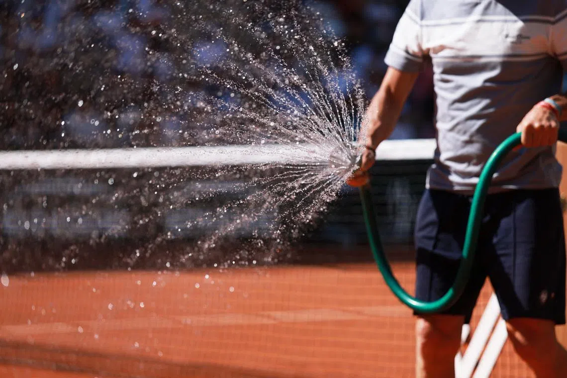 Scorching heat, faster courts test players at French Open | The Straits ...