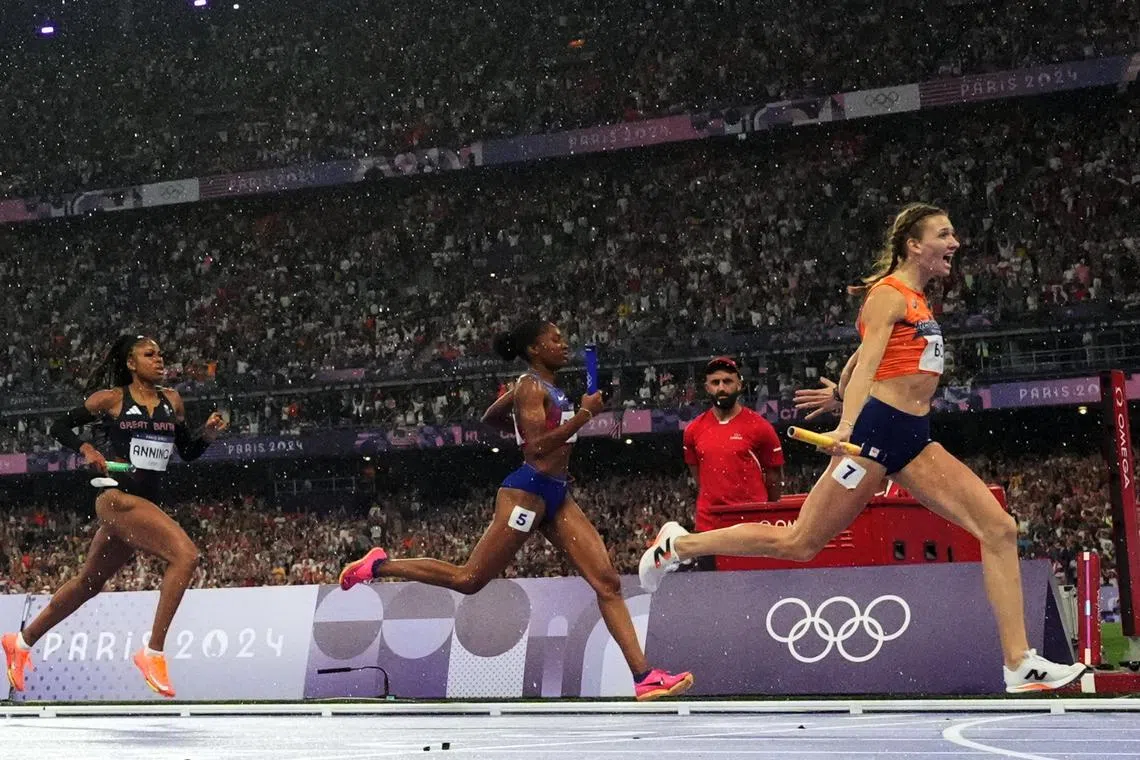 Athletics-Inspired Bol leads Dutch to mixed relay glory | The Straits Times