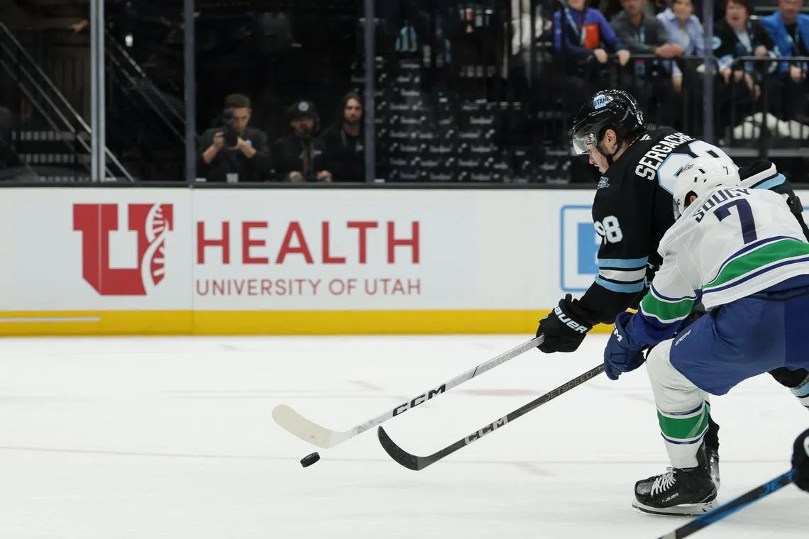 NHL roundup: Utah caps rally with OT win vs. Canucks | The Straits Times