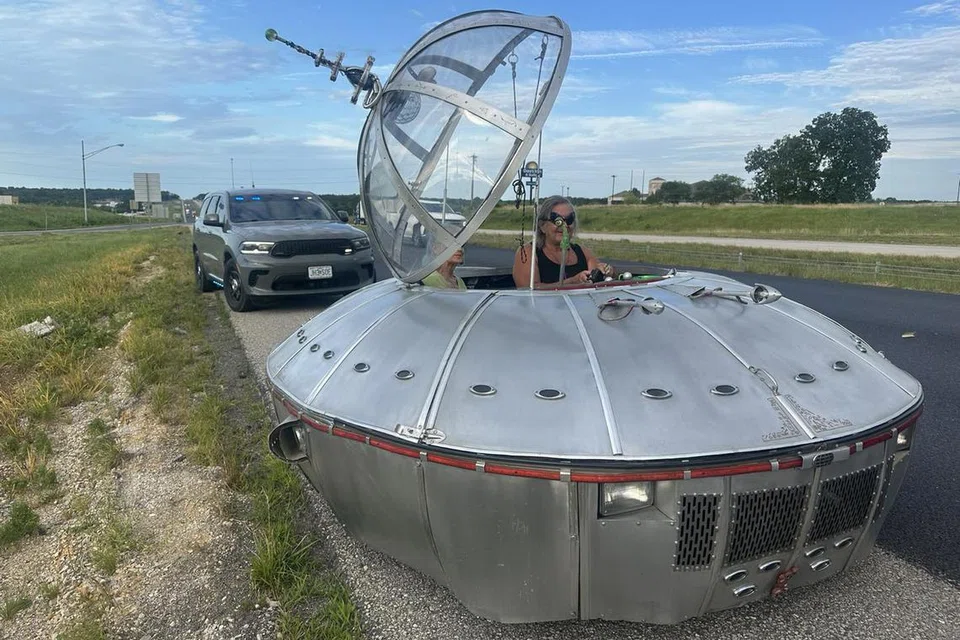 ‘Out of this world’: US police pull over UFO-style car | The Straits Times