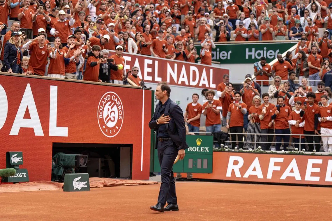 ‘Merci Rafa’: Roland Garros pays tribute to retired ‘King of Clay’ Rafael Nadal | The Straits Times