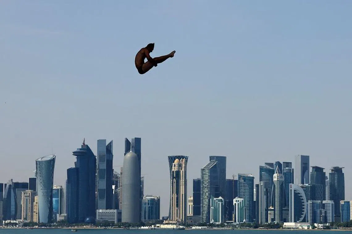 Doha high divers dream of Olympic stage | The Straits Times