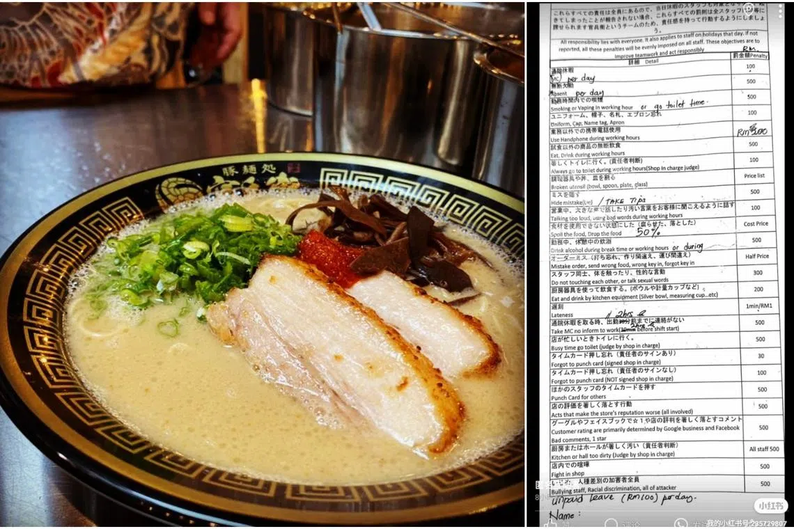 KL ramen outlet staff go to work sick to avoid RM100 fine; lawyers say ...