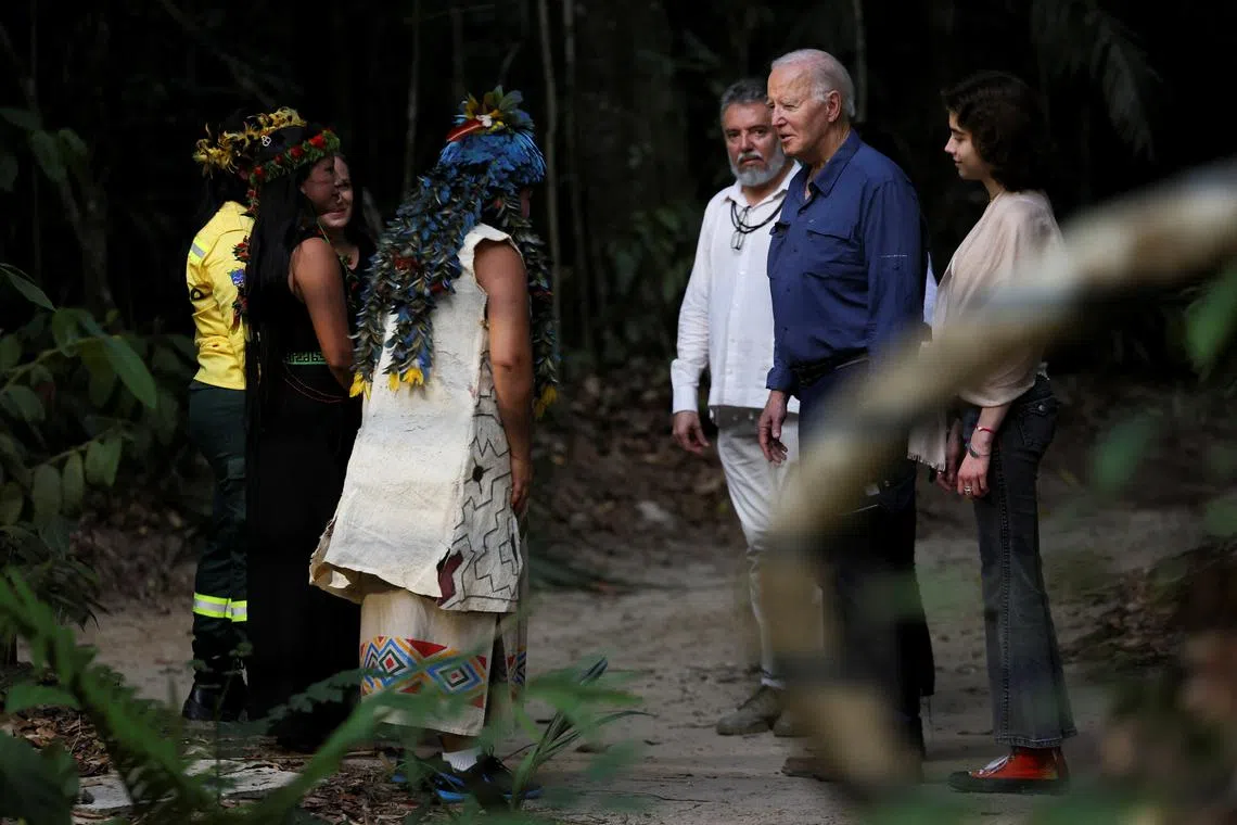Biden visits Amazon rainforest en route to G20 summit in Rio | The ...
