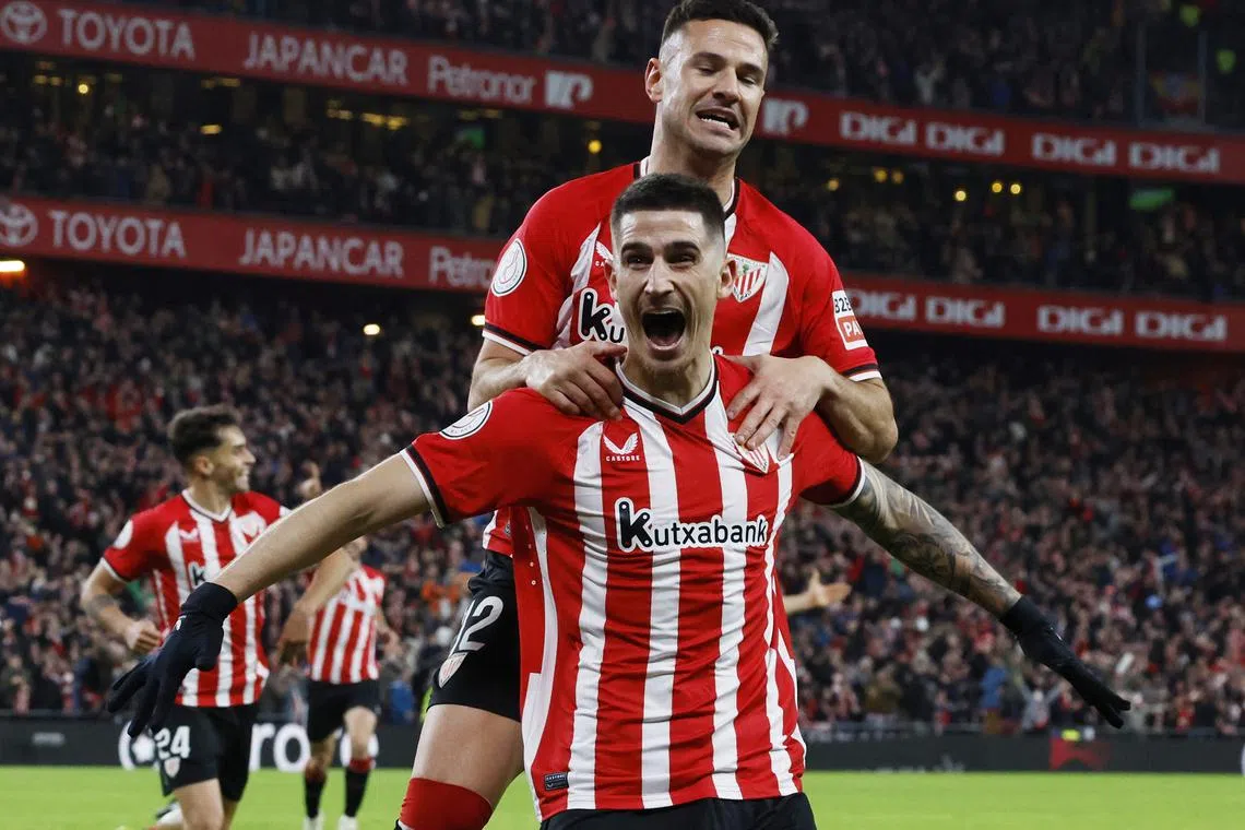 Williams brothers lead Bilbao into Cup final | The Straits Times