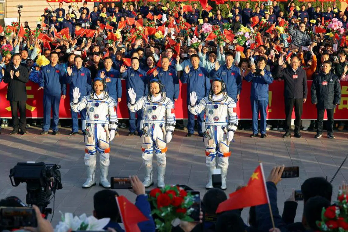 China’s youngest-ever crew of astronauts heads to space station | The ...