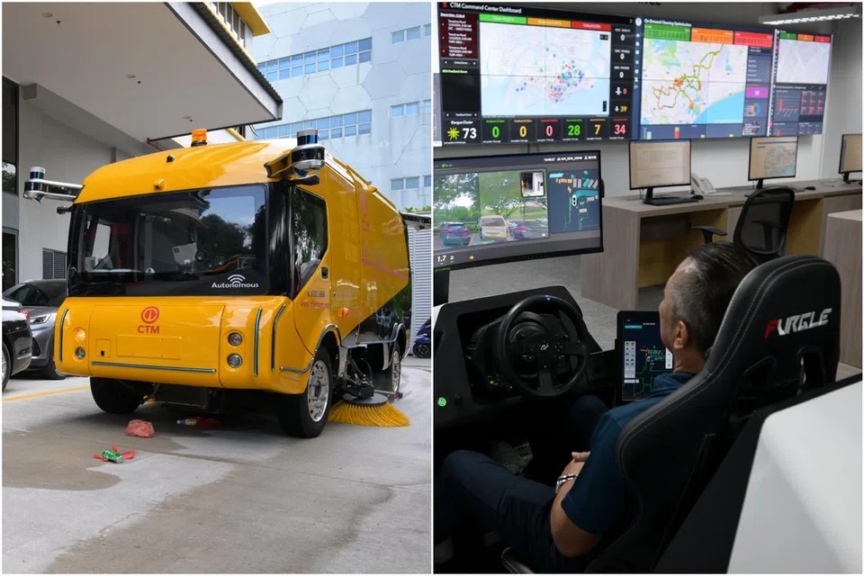 Driverless road sweepers put to test again, targeted for Marina coastal ...