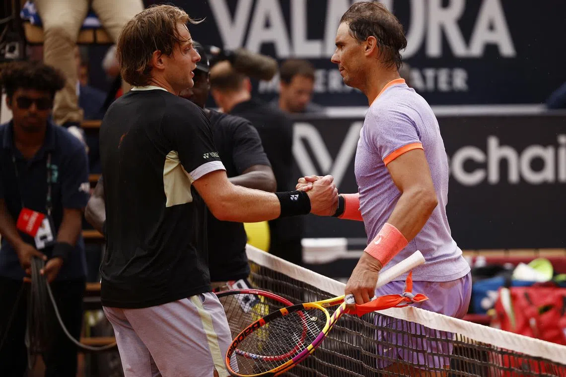 Nadal battles past Bergs in Italian Open first round | The Straits Times