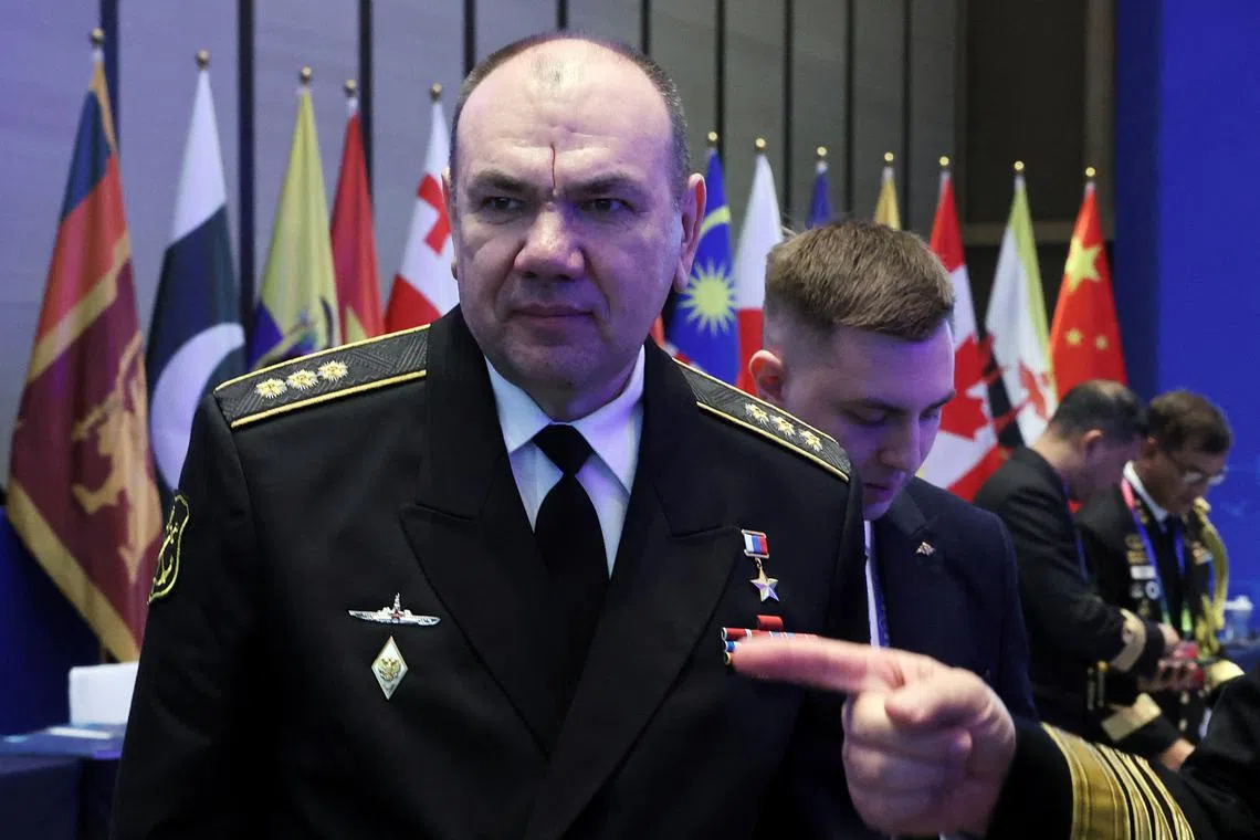 Chinese military officials met US and Russian naval officials this week | The Straits Times