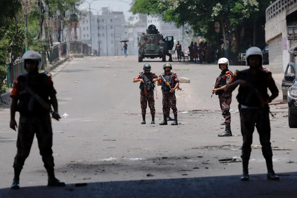 Bangladesh blocks roads and internet, deploys army to curb protests ...