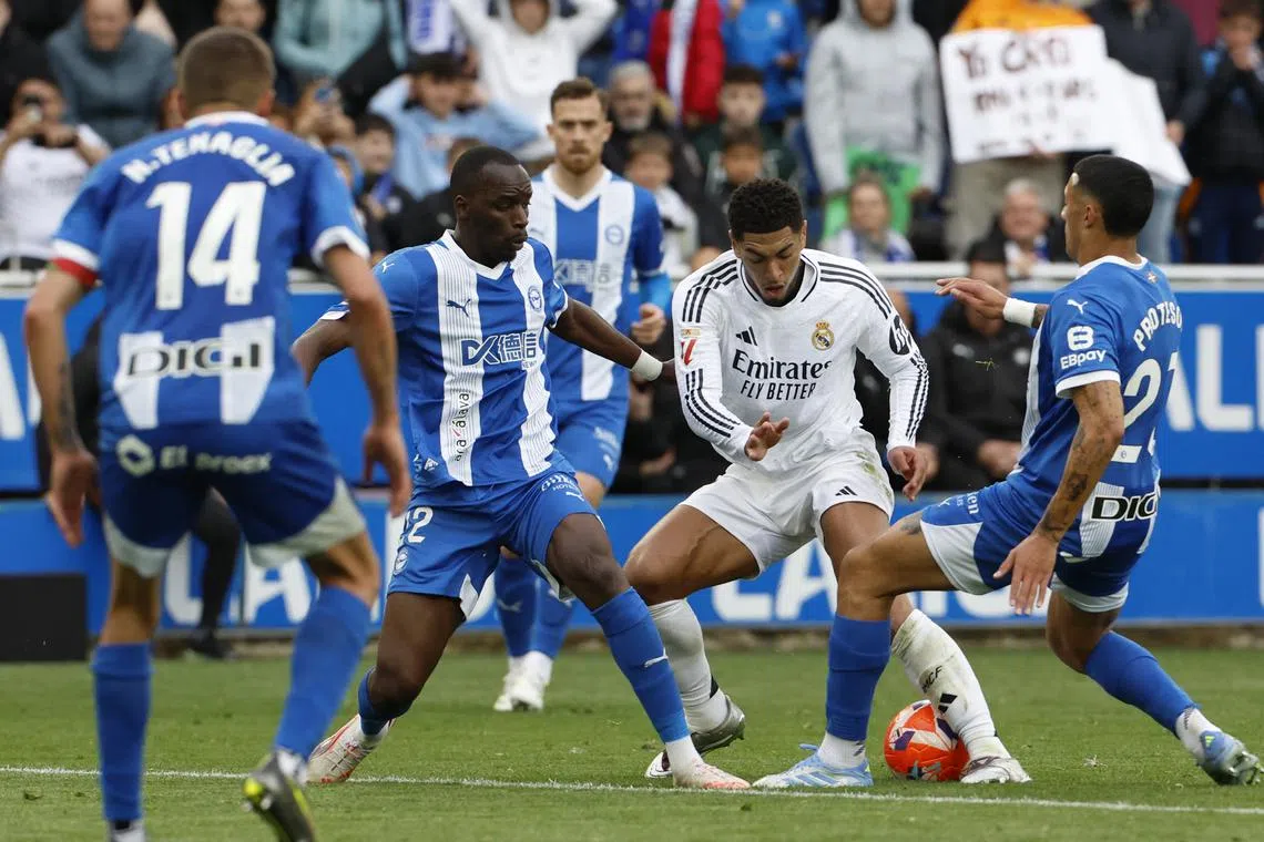 Ten-man Real overcome lowly Alaves 1-0 after Mbappe sees red | The ...
