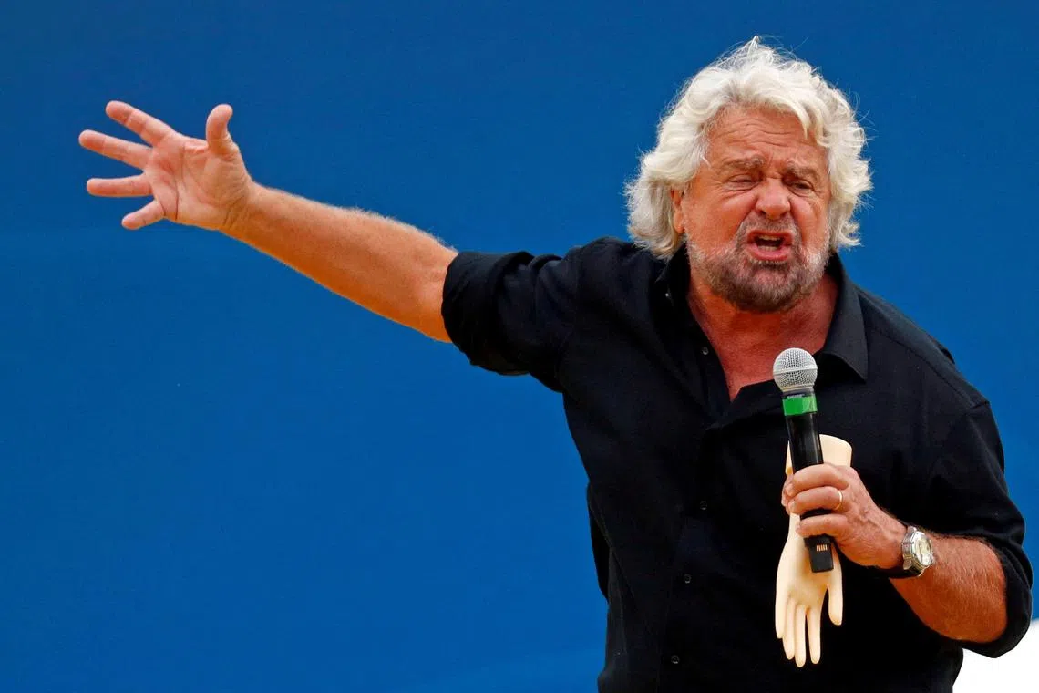 Italy's 5-Star to rerun vote that ousted co-founder Grillo | The ...