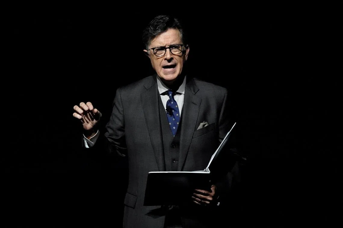 CBS Late Show host Stephen Colbert recovering from ruptured appendix | The Straits Times