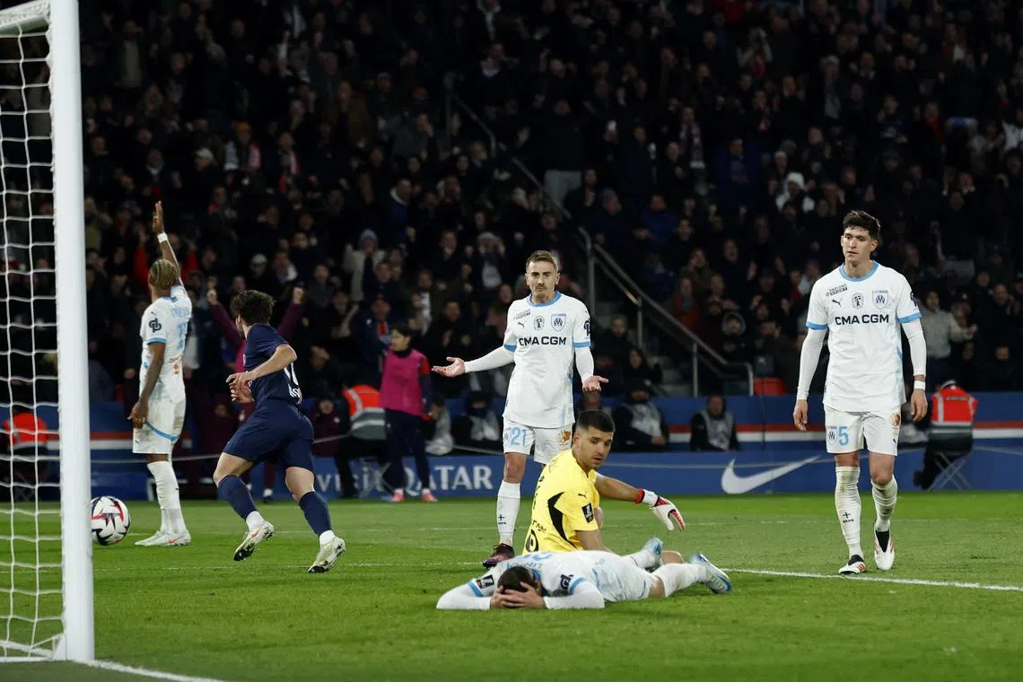 PSG close in on league title with 3-1 win over Marseille | The Straits ...