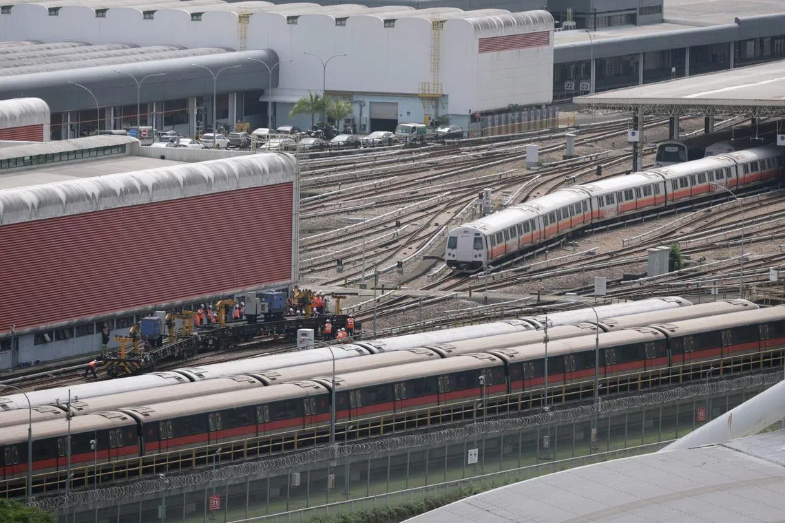 MRT services on NSEWL back to normal after delays due to derailed ...