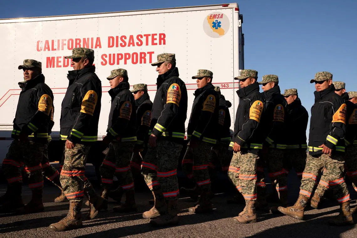 Mexican firefighters prepare to do battle with LA fires | The Straits Times